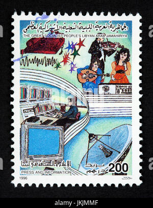 Libyan postage stamp Stock Photo - Alamy