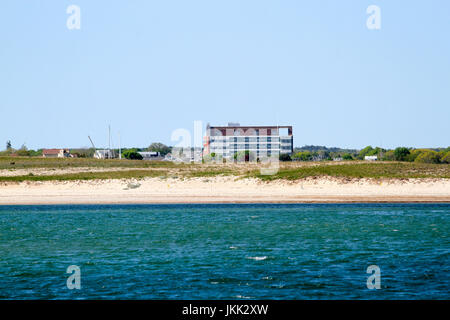 A view of the Mugar Building, Cape Cod Hospital, from Hyannis Harbor ...