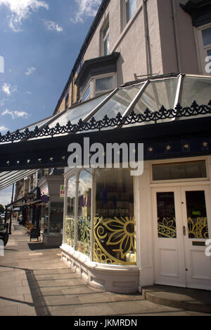 Shops on Milton Street, Saltburn-by-the-Sea, North Yorkshire Stock ...