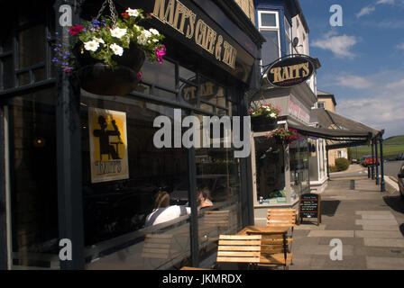 Shops on Milton Street, Saltburn-by-the-Sea, North Yorkshire Stock ...
