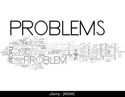 Problem solving word cloud concept. Vector illustration Stock Vector ...