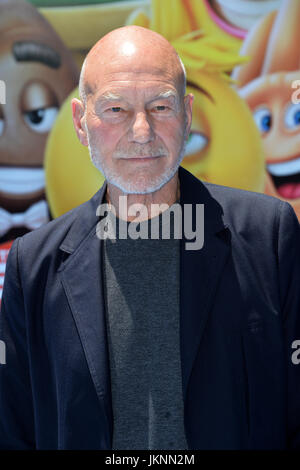 Hollywood actor Sir Patrick Stewart after he was knighted by Britain's ...