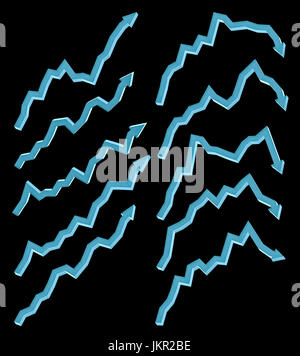 3d circular up and down arrows Stock Photo - Alamy