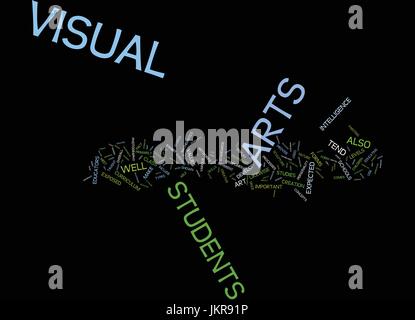 Visual arts word cloud concept. Vector illustration Stock Vector Art ...