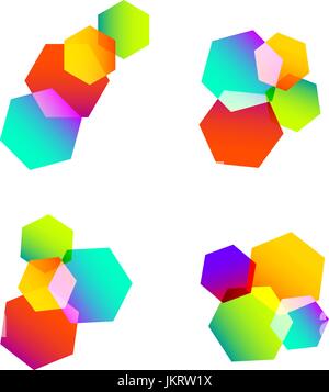 Red polygonal geometric speech bubble, stock vector Stock Vector Image ...