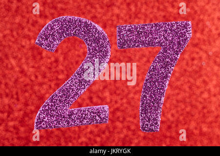 Number twenty purple color over a purple background. Anniversary ...