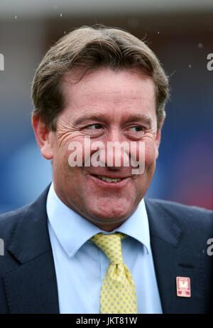 David Simcock, trainer at Newbury Racecourse. PRESS ASSOCIATION Photo ...