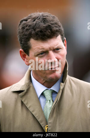 Trainer Andrew Balding at Newbury Racecourse. Picture date: Saturday ...