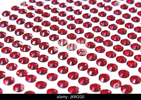 Red Rhinestone background. Heart shape texture as backdrop isolated ...