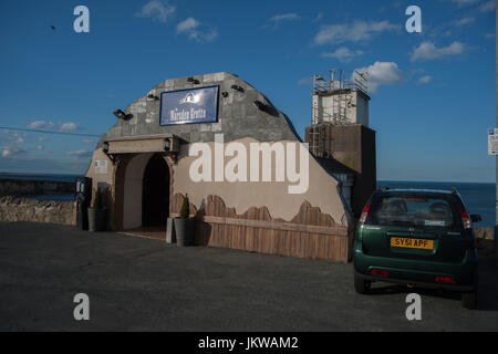 Entrance to Marsden Grotto, South Tyneside, UK beach side bar and ...