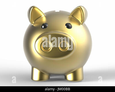 Golden piggy bank Stock Photo - Alamy