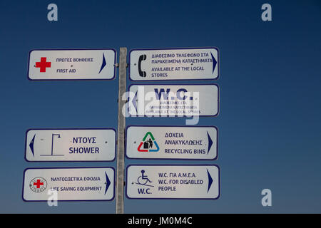 signs in zakynthos island,Greece Stock Photo - Alamy