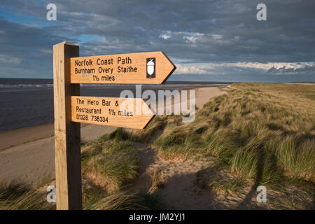 Sand dunes and beach, Holkham National Nature Reserve, North Norfolk ...