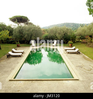 Neoclassical style swimming pool Stock Photo - Alamy