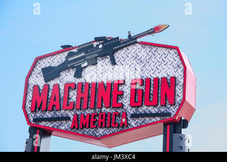 Machine Gun America shooting range attraction, Kissimmee, Florida, USA ...