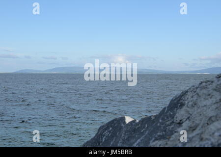 View of the Galway Bay from Seapoint Promenade in the Galway City Stock ...