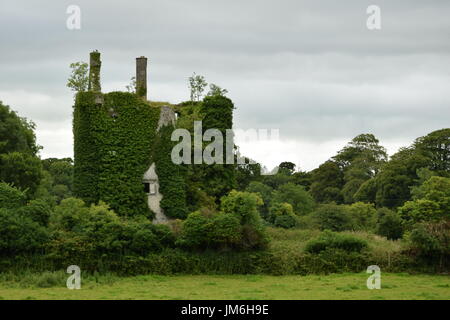 Hackett Castle near Knockma Hill in the County Galway, Ireland Stock ...