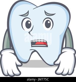 Dental afraid icon cartoon vector. Dental room injection. Anxiety fear ...