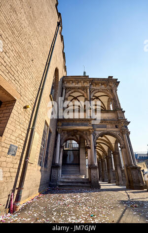 This view of the Cologne Rathaus (City Hall) captures its Gothic ...