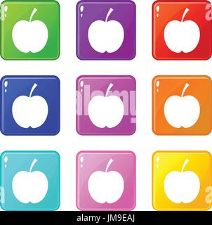 Checkered apple icons set Stock Vector Image & Art - Alamy