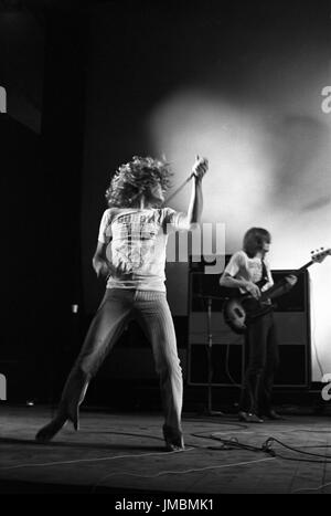 Led Zeppelin performing at the Newport Jazz Festival in Newport, RI on ...