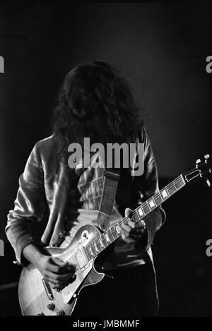Led Zeppelin performing at the Newport Jazz Festival in Newport, RI on ...