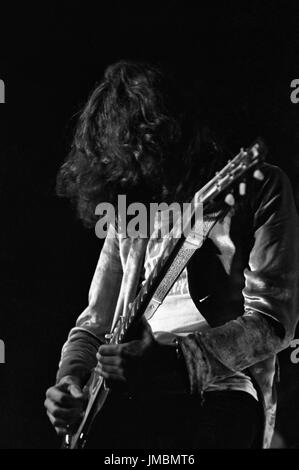 Led Zeppelin performing at the Newport Jazz Festival in Newport, RI ...