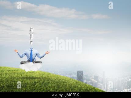 Relax and find solution Stock Photo - Alamy
