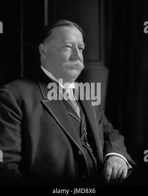 A portrait of President William H. Taft sitting at his desk, capturing ...