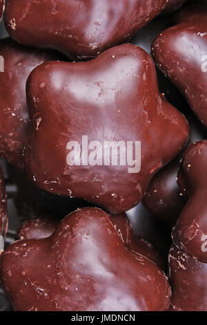 Chocolate coated gingerbread Stock Photo - Alamy