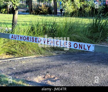 Authorised Parking Only Sign Stock Photo - Alamy