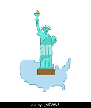 Vector map of liberty island, New York City Stock Vector Image & Art ...