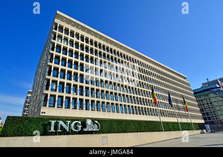 Brussels, Belgium. ING bank building, Avenue Marnix 24 Stock Photo - Alamy