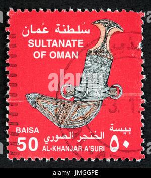 Sultanate of Oman postage stamp Stock Photo - Alamy
