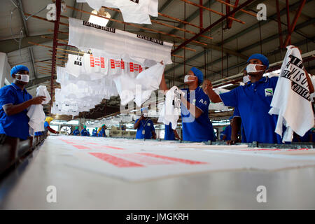 Bangladesh , textile industry in Dhaka , company produce textiles Stock ...
