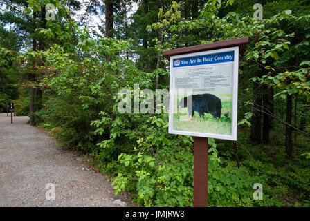 Bear Warning Sign, Caution Signs - Active Bears in Area, Danger Alert ...