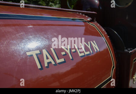 Talyllyn Railway saddle tank engine No 1 "Talyllyn" crossing the iconic ...