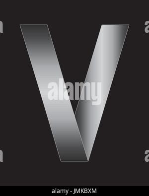 rectangular bent metal font - letter P Stock Vector Image & Art - Alamy