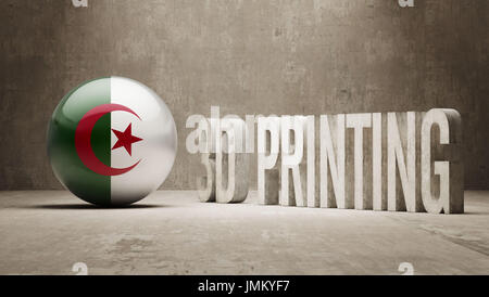 Algeria High Resolution 3d Printing Concept Stock Photo - Alamy