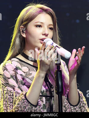 Seoul, South Korea. 27th July, 2017. British Korean singer Shannon ...