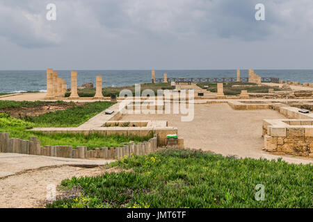 Israel, Caesarea (Caesarea Maritima), ancient city, national park ...