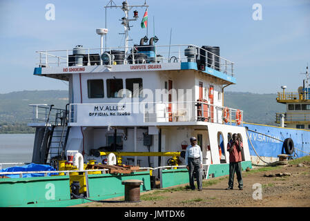 KENYA Kisumu port at Lake Victoria, cargo ships from Uganda / KENIA ...