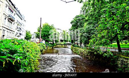 Natural beauty view around Oos River in Baden-Baden, Germany Stock ...