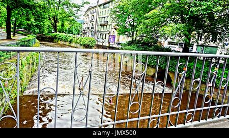 Natural beauty view around Oos River in Baden-Baden, Germany Stock ...
