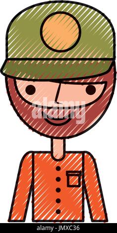 fisherman with hat avatar character Stock Vector Image & Art - Alamy
