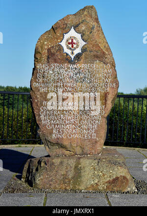 Coldstream Guards Memorial Stone. Henderson Park, Coldstream, Scottish ...