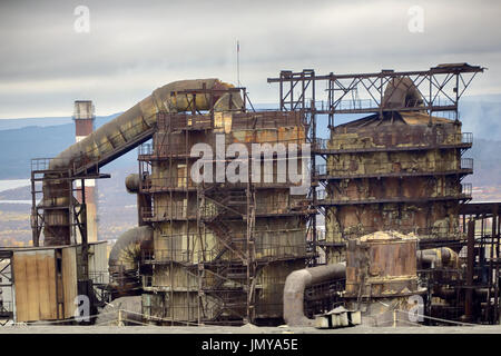 Rust belt. Heavy industry in state of economic crisis. Abandoned ...