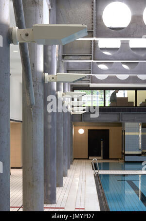 Pool in basement. Poplar Baths Leisure Centre, London, United Kingdom ...
