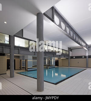 Pool in basement. Poplar Baths Leisure Centre, London, United Kingdom ...