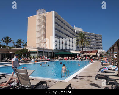 Swimming pool at Hotel S'Algar, S'Algar, Menorca, Balearics, Spain ...